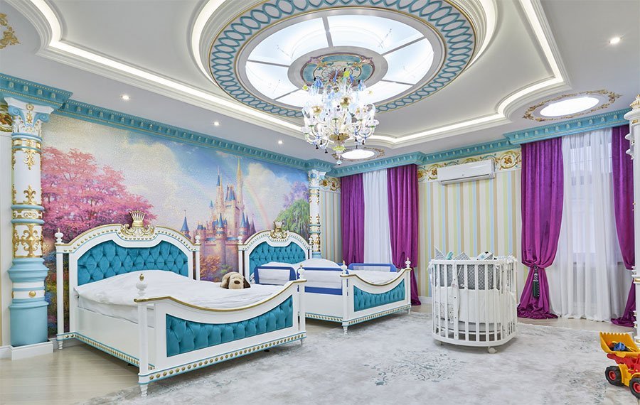 Шторы в детской, дом в Астане - Antonovych Design